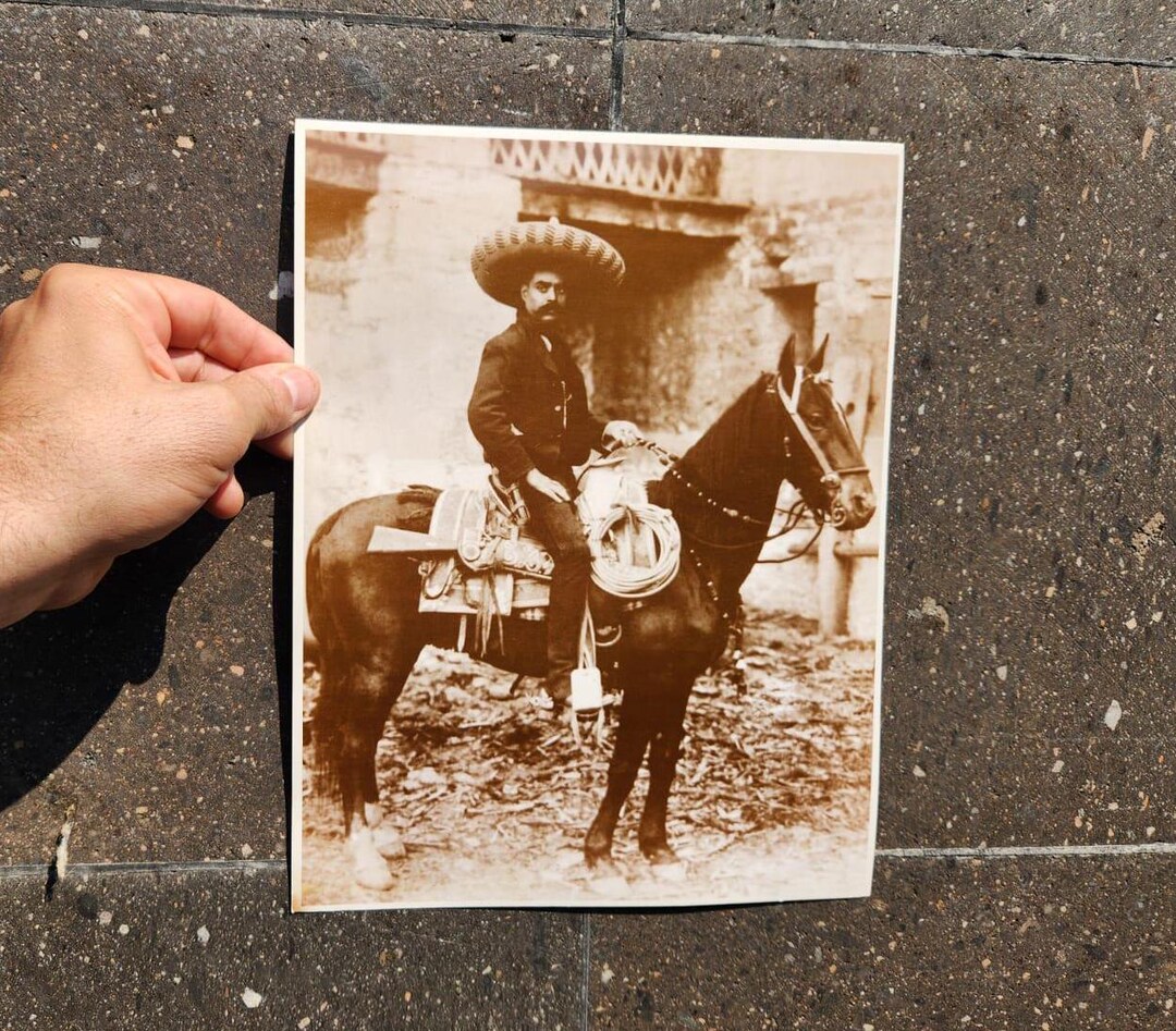 Emiliano Zapata on Horse - High Quality Mexican Revolution Picture - Etsy