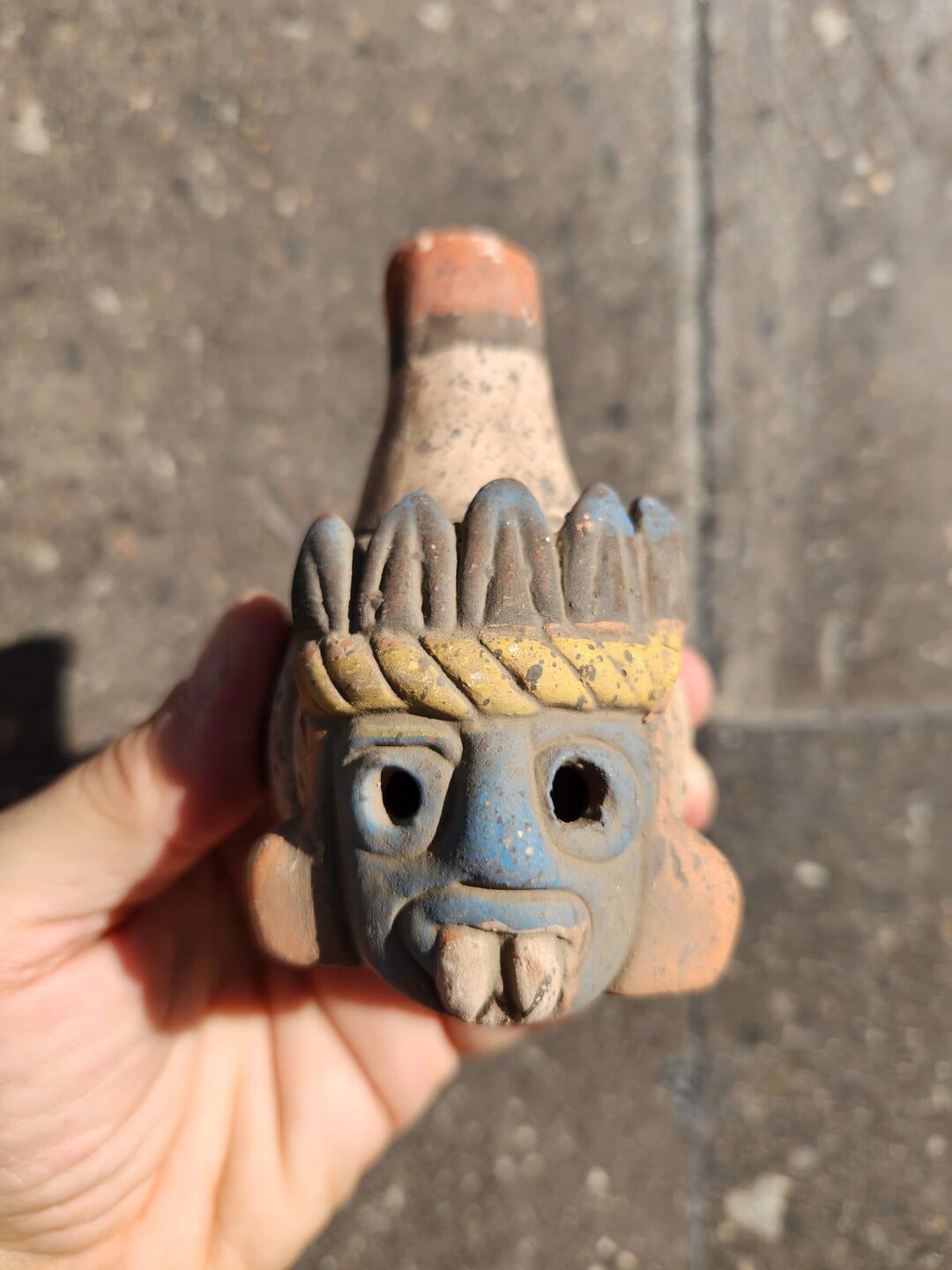 Aztec Rain God Tlaloc Clay Jar Vessel Pre Columbian Mexican God Maya - Etsy