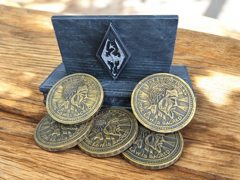 Skyrim Septim Coin Elder Scrolls 3d Skyrim Prop Elder Scrolls Skyrim ...