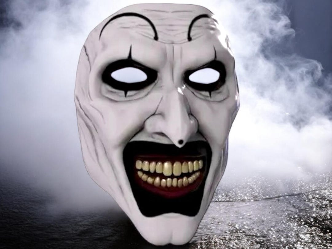 Custom Terrifier Clown Mask Art the Clown 3D Printed Mask - Etsy