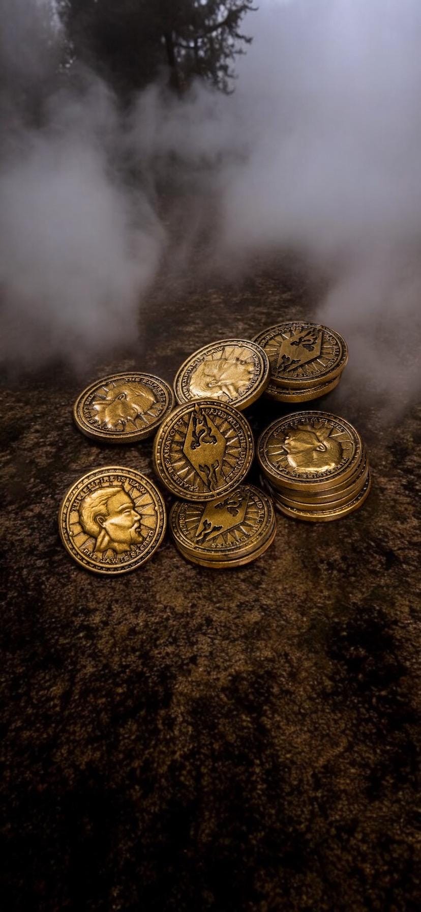 Skyrim Septim Coin Elder Scrolls 3d Skyrim Prop Elder Scrolls Skyrim ...