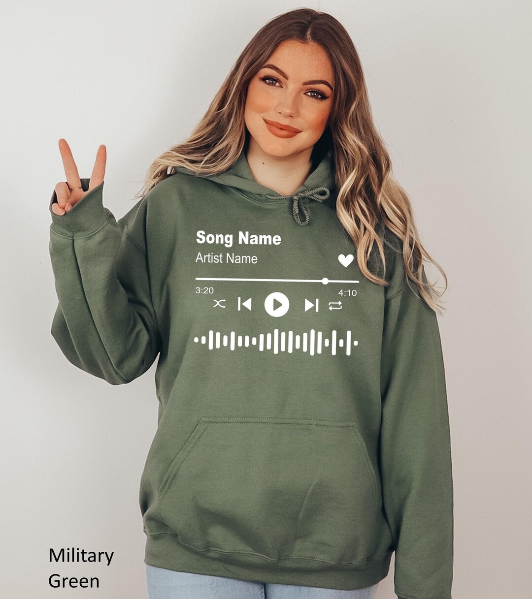 Custom Song Name Hoodie, Personalized Song Sweatshirt, Custom Music ...