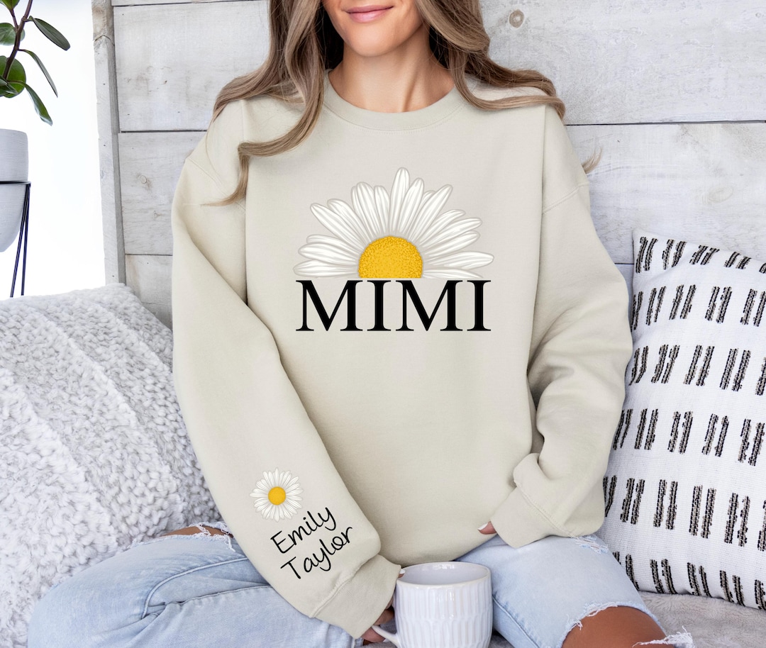 Personalized Mimi Hoodie, Mimi Gift From Grandkids, Customized Mimi ...