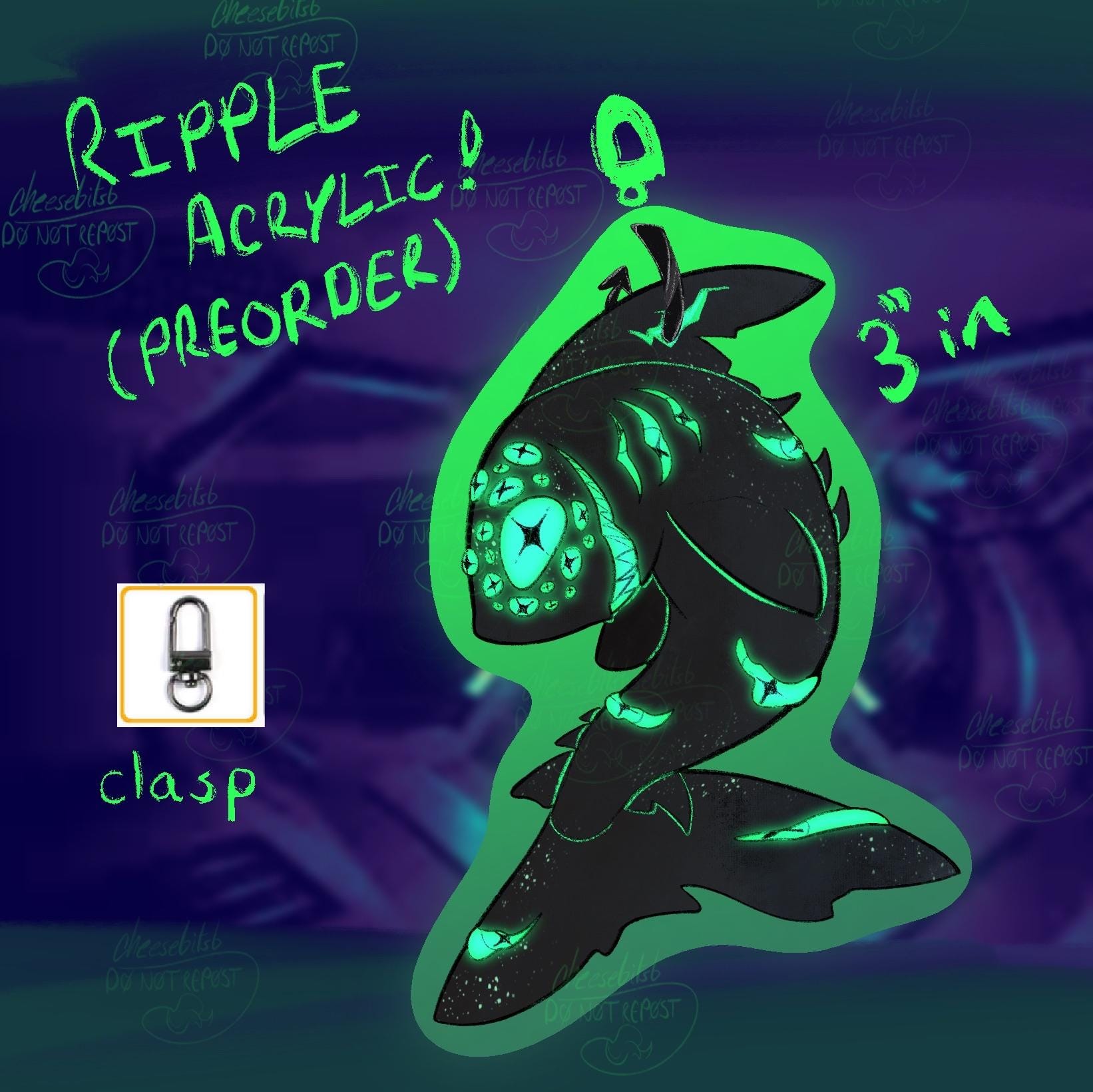 PREORDER- Pressure Roblox Eyefestation Ripple Acrylic Keychain Double ...