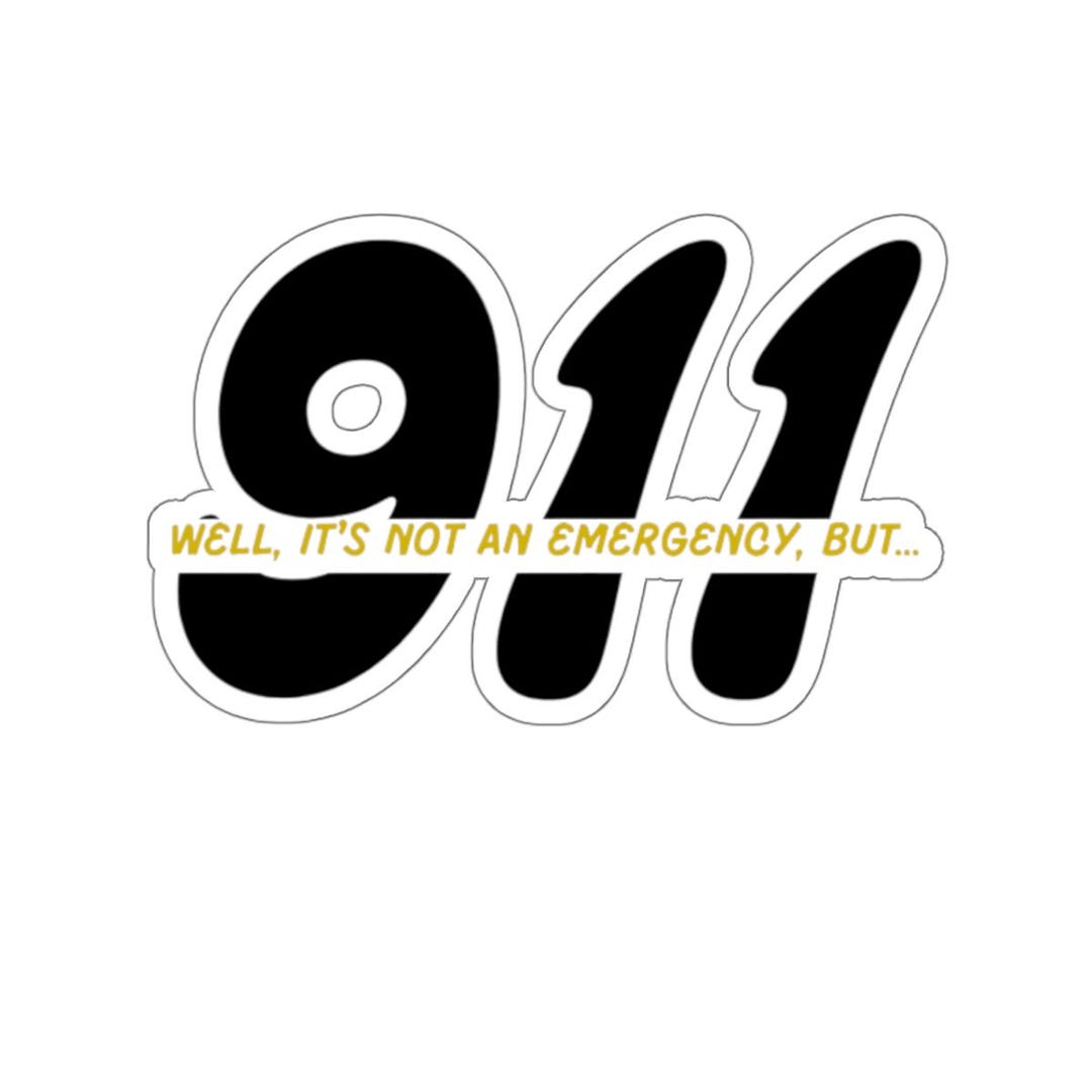 Dispatchers Thin Gold Line Funny Kiss-cut Stickers, 911 Dispatcher ...