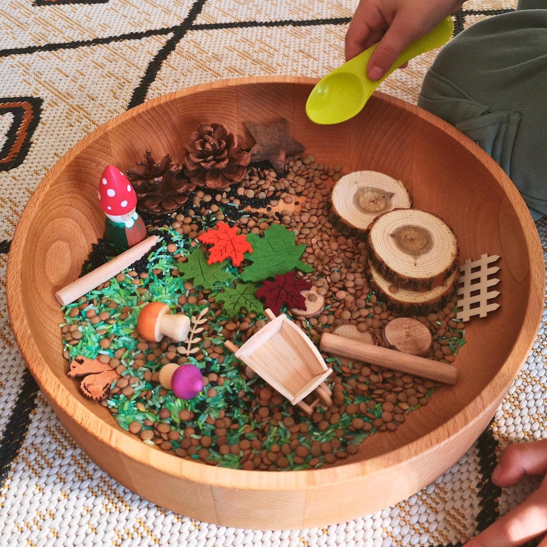 Forest Floor Sensory Bin, Montessori Inspired Loose Parts, Open Ended ...
