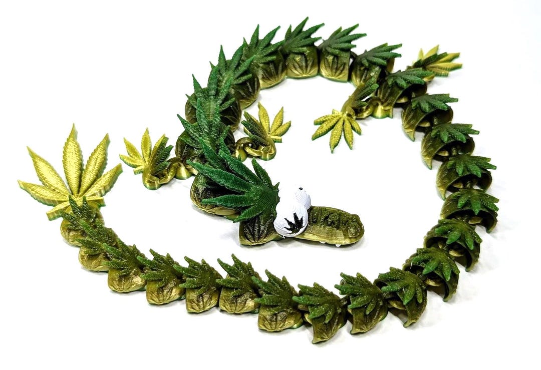 420 Pot-leaf Weed Dragon *jungle Camo* (mid-size) - Etsy