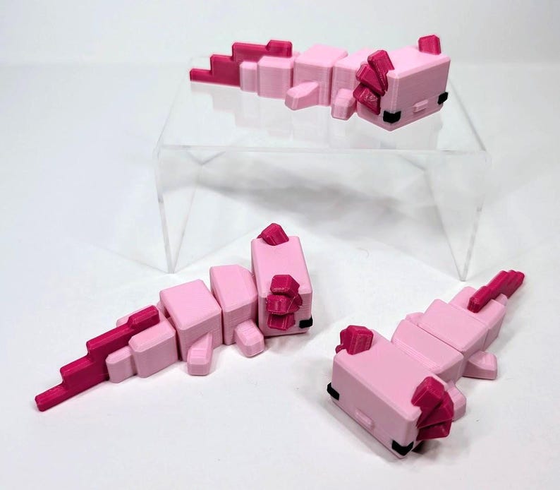 8-bit Bloxolotl Axolotl *retro Pinkie Pie* - Etsy