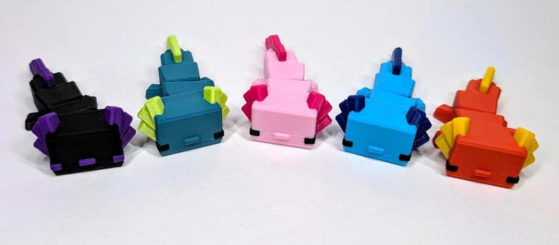 8-bit Bloxolotl Axolotl *retro Pinkie Pie* - Etsy