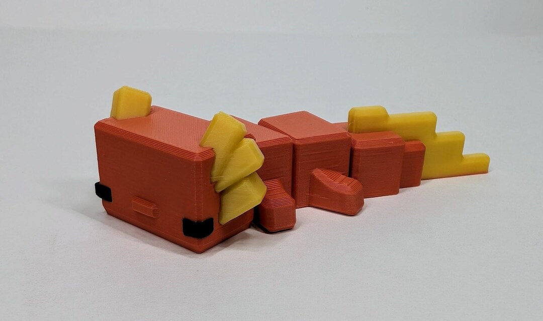 8-bit Bloxolotl Axolotl *retro Sunrise* - Etsy