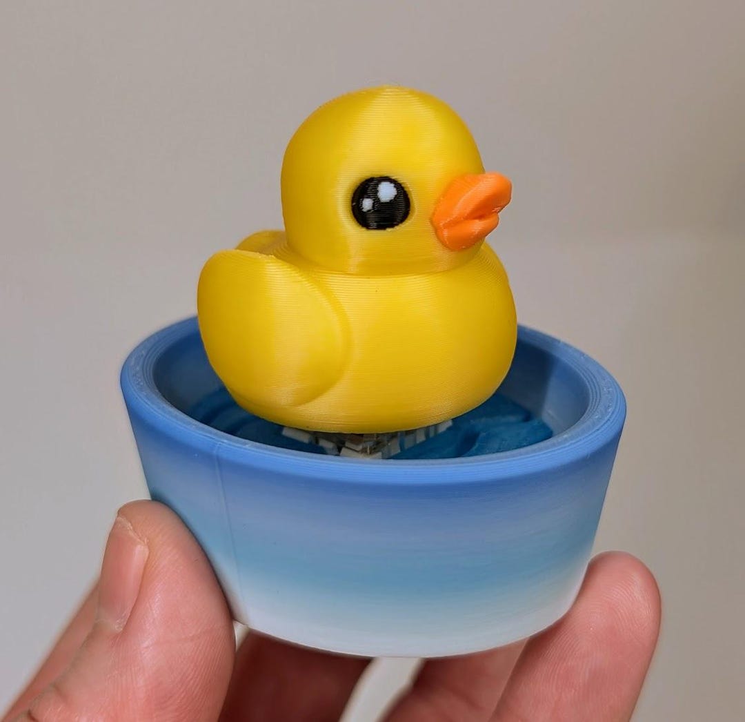 Ducky Bath Clicker Fidget *glacier* - Etsy