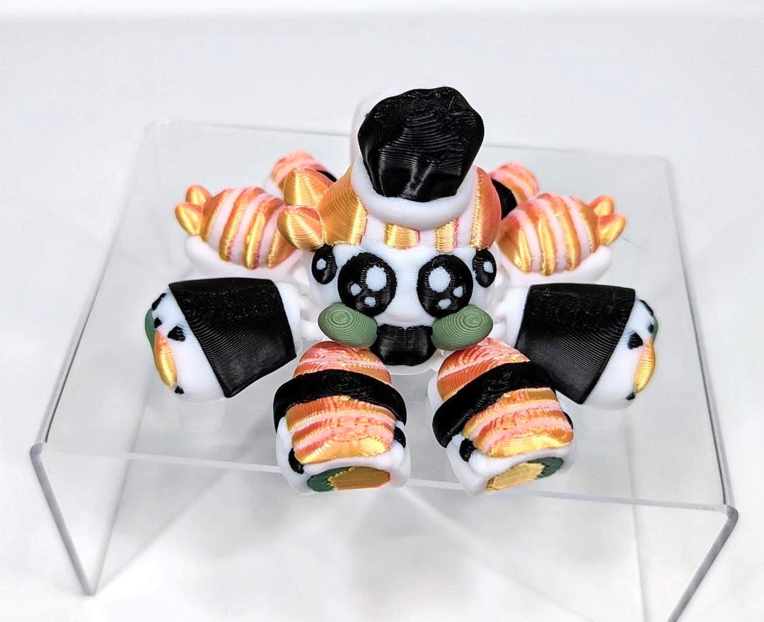 Sushi Spider *pink/yellow Fusion* (lucas Size) UV Reactive - Etsy