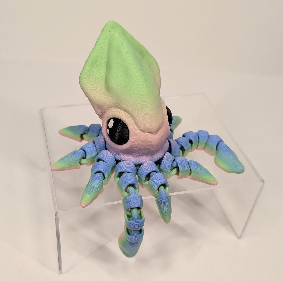 Squiddy Buddy UV Reactive *watercolor Rainbow* - Etsy