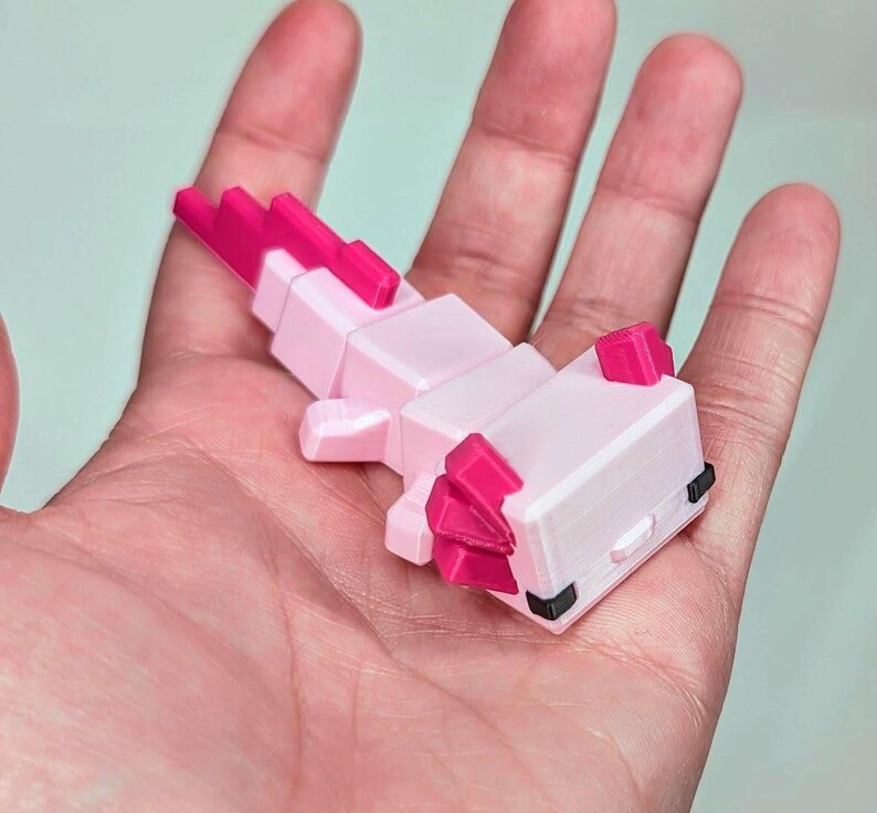 8-bit Bloxolotl Axolotl *retro Pinkie Pie* - Etsy