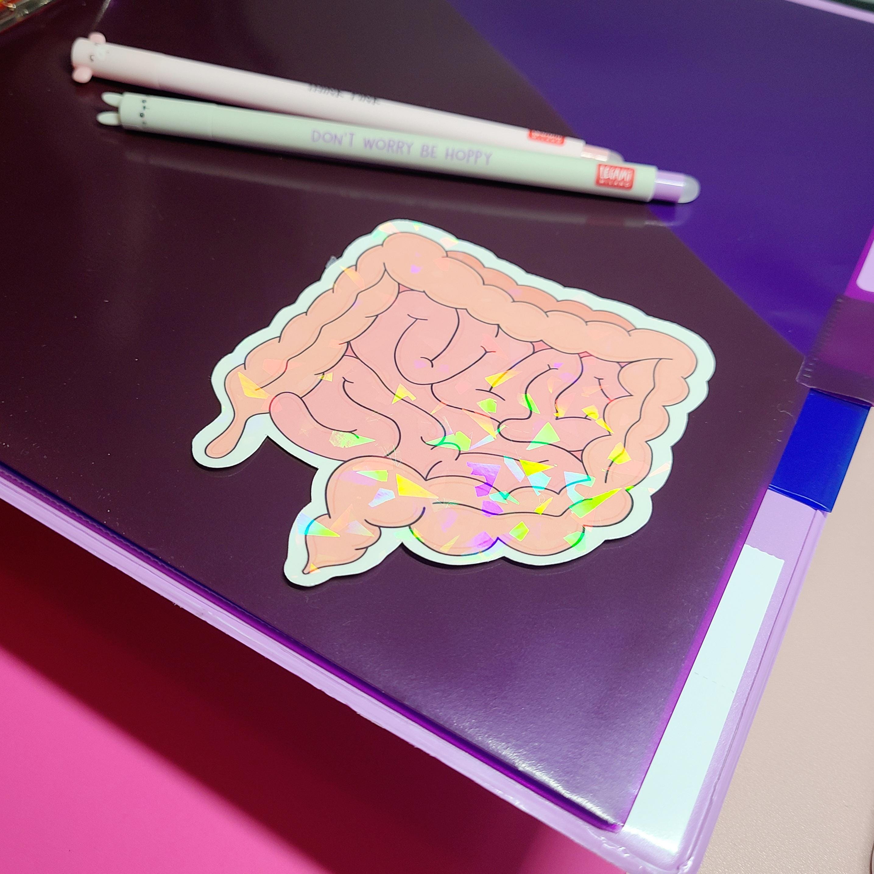 Intestine Vinyl Sticker -unique Artwork, Water-resistant, 4 Sizes & 5 ...