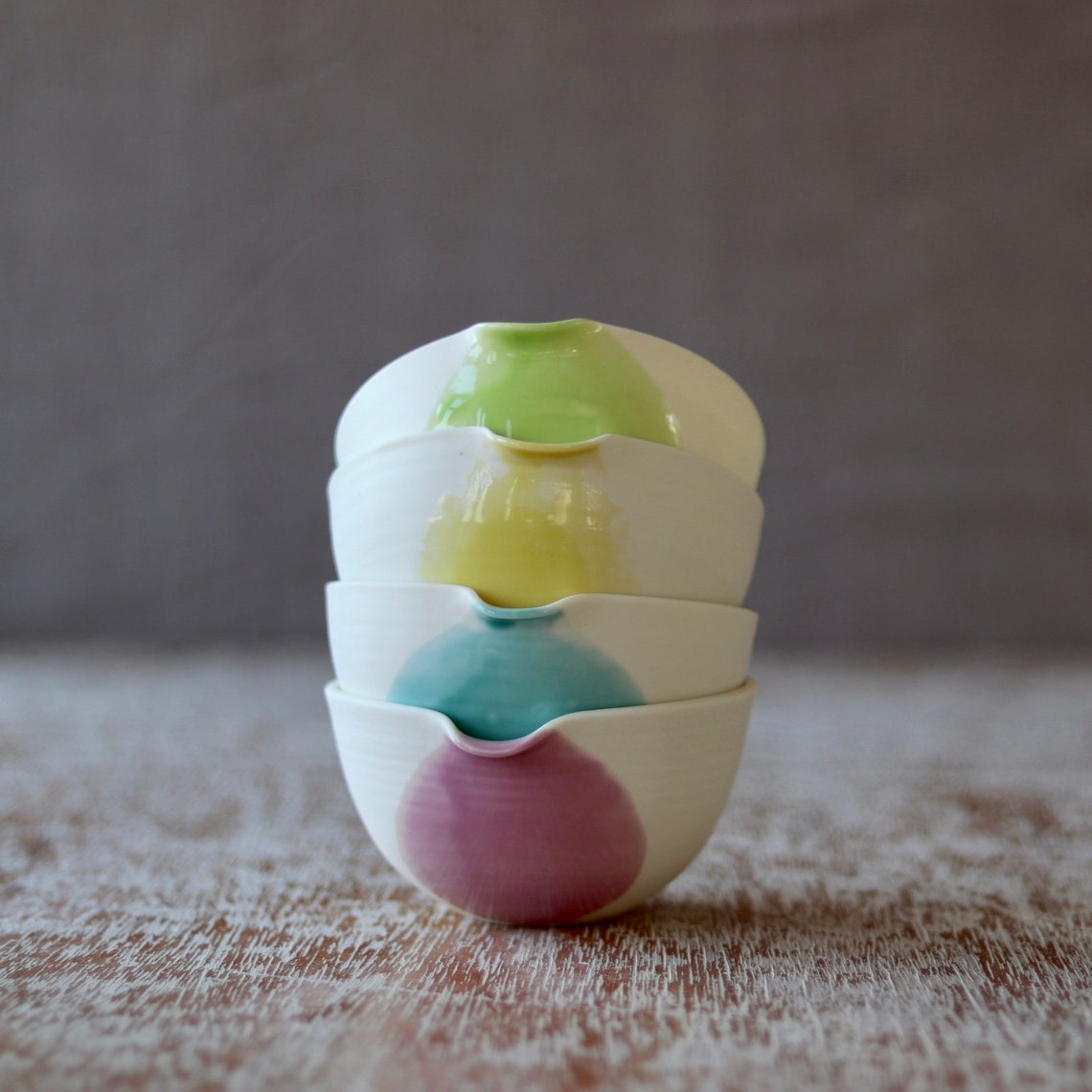 Porcelain Pouring Bowl Handmade Ceramic Cooks Bowl - Etsy
