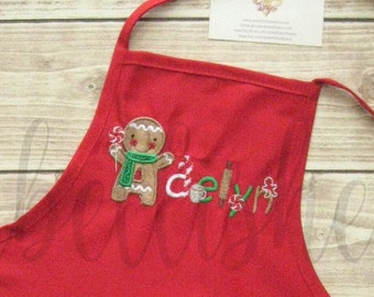 Gingerbread Apron Adult - Etsy