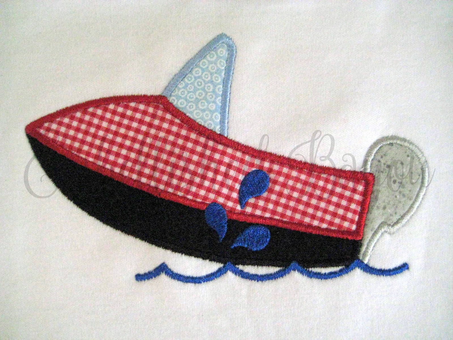 Speedboat Personalized Appliqued T-shirt for Boys - Etsy