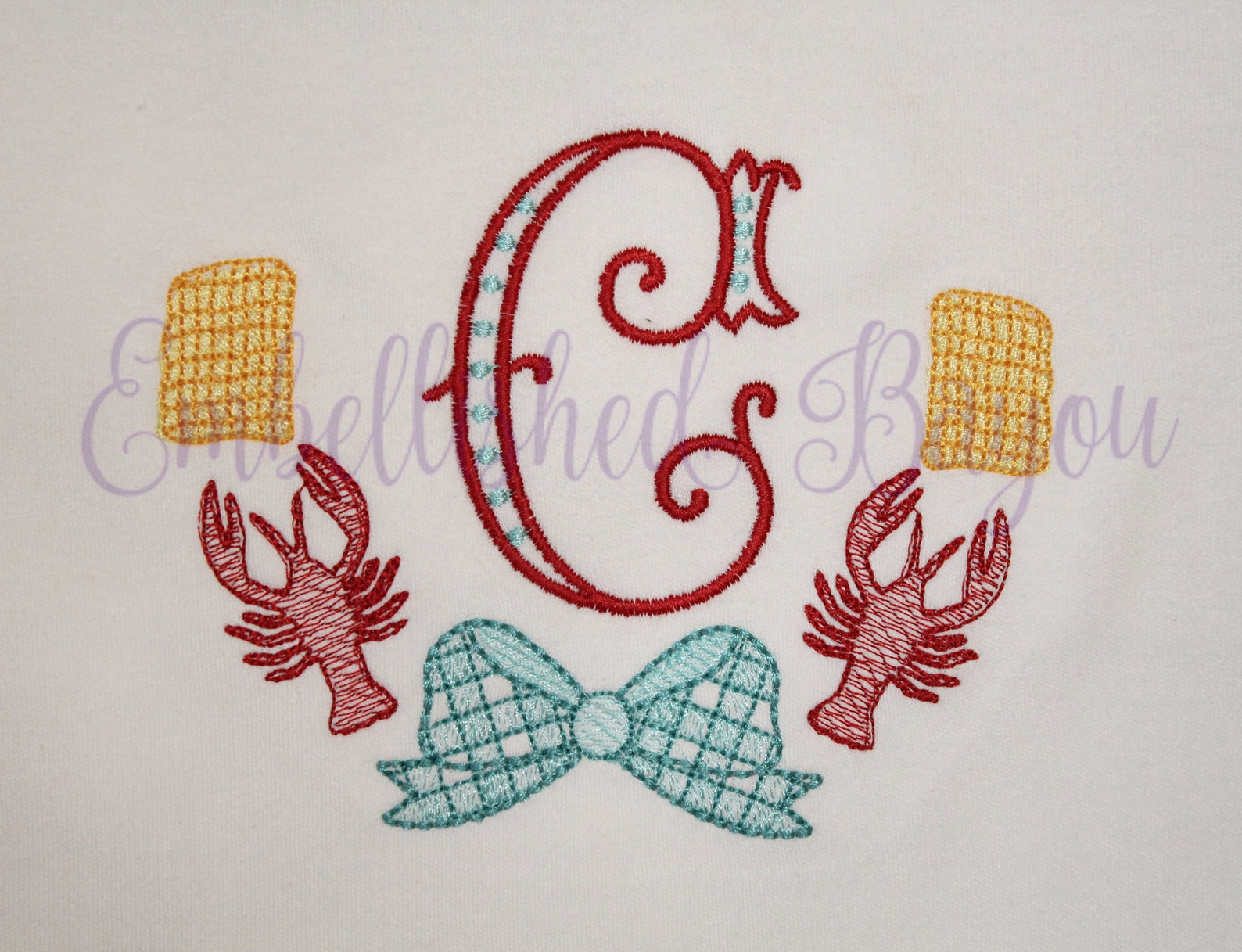 Crawfish Boil Embroidered T-shirt or Bodysuit for Girls - Etsy