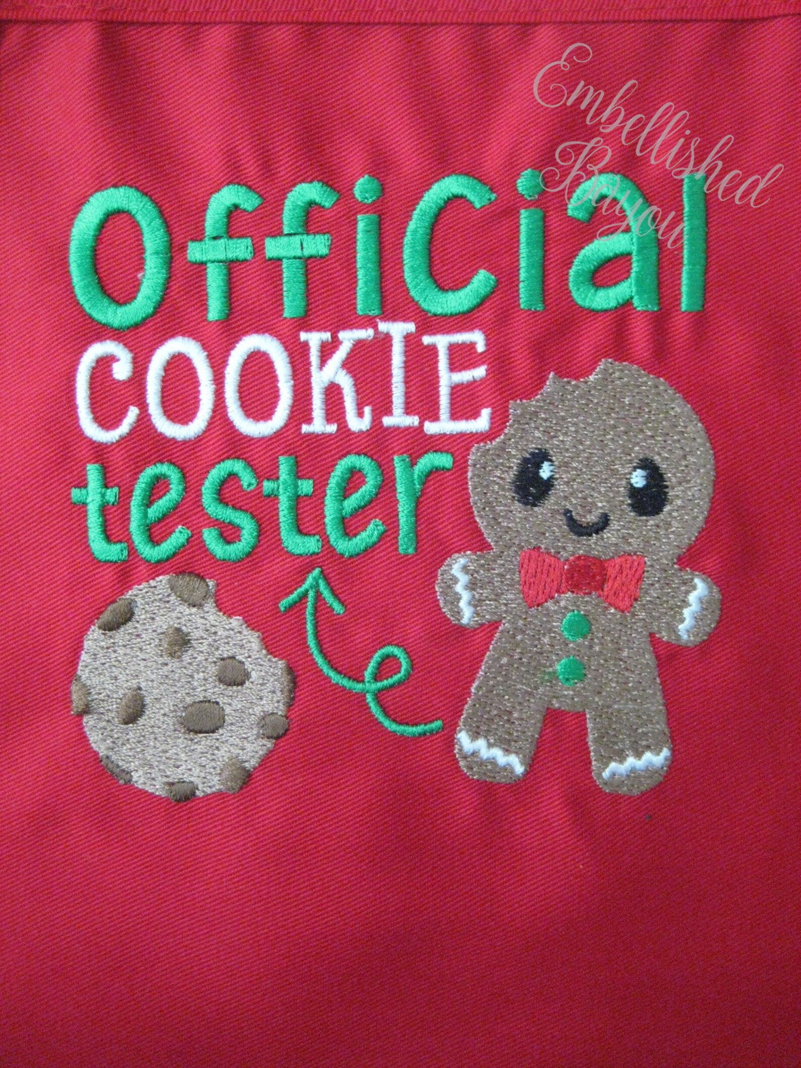 Official Cookie Tester Embroidered Children's Christmas - Etsy