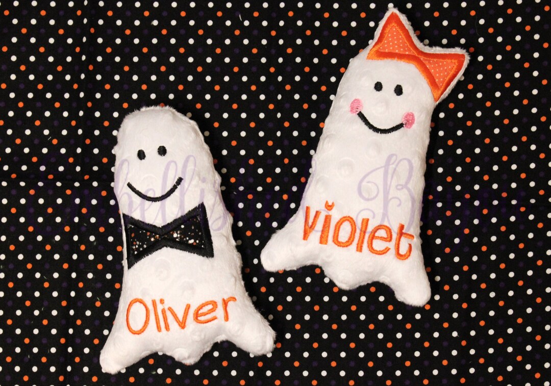 Soft and Plush Personalized Stuffed Halloween My First Boo Ghost Toy ...