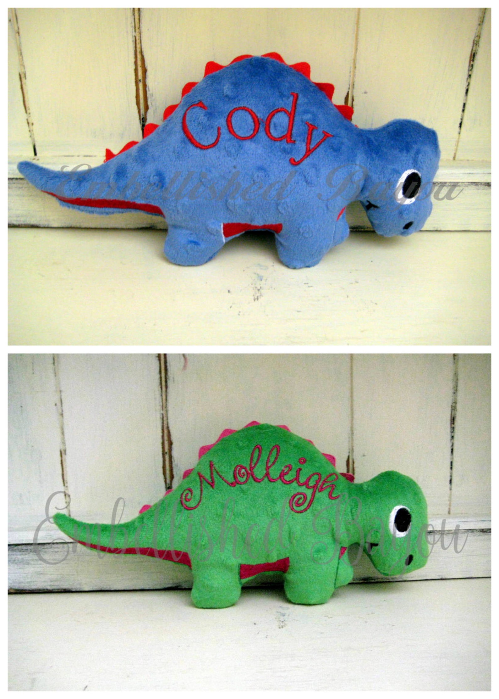 Personalized Stuffed Dinosaur Stegosaurus Soft and Plush Toy - Etsy
