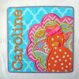 Thanksgiving Turkey Patch Appliqued T-shirt Personalized for Girls or ...