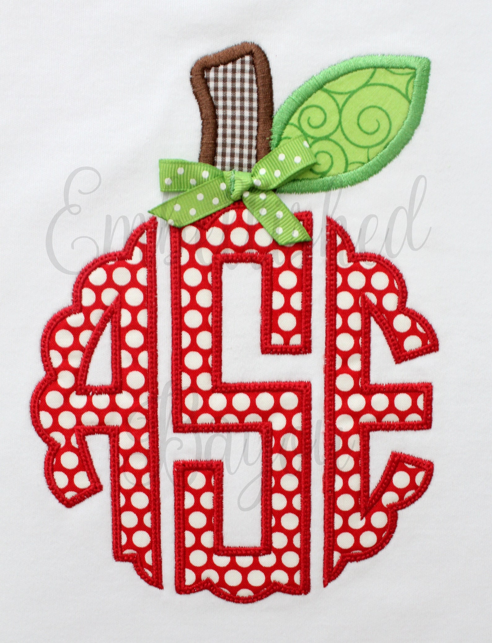Applique Monogram Apple Back to School Apple T-shirt for Boys - Etsy