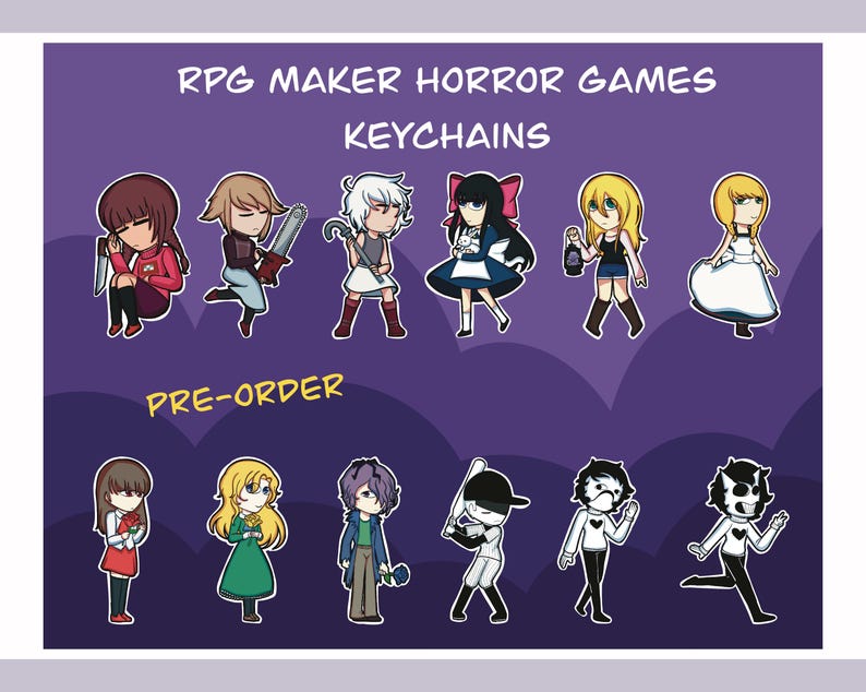 RPG Maker Horror Games Keychains pre-order - Etsy