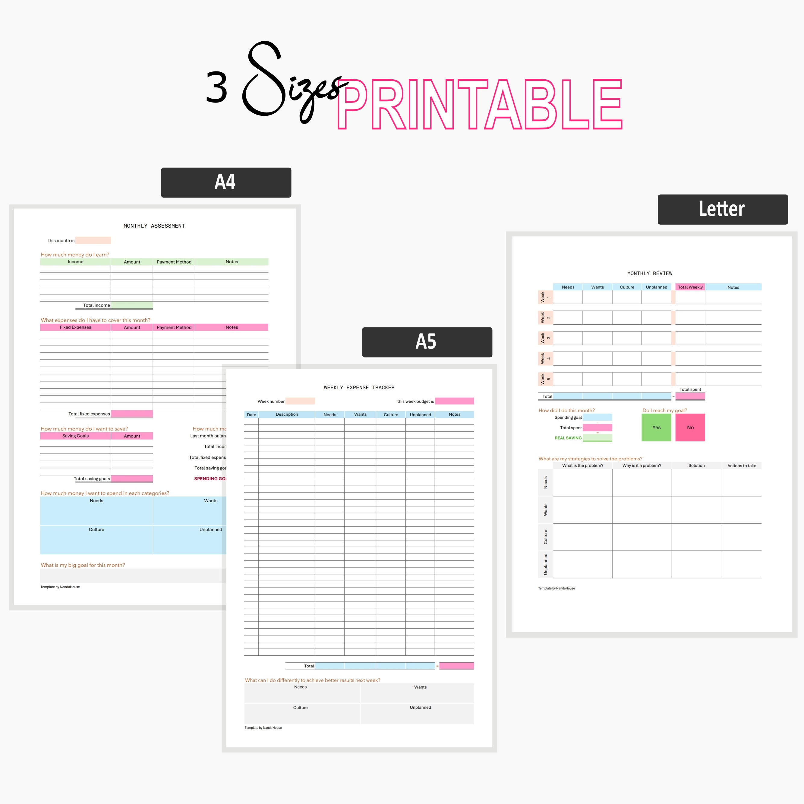 Kakeibo Japanese Budget Planner Digital and Printable PDF Kakeibo ...