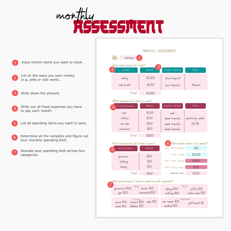 Kakeibo Japanese Income and Expense Tracker: Editable Binder Sheet ...
