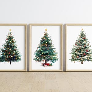 Christmas Tree Clipart, Vintage Christmas Trees, Christmas Seamless ...