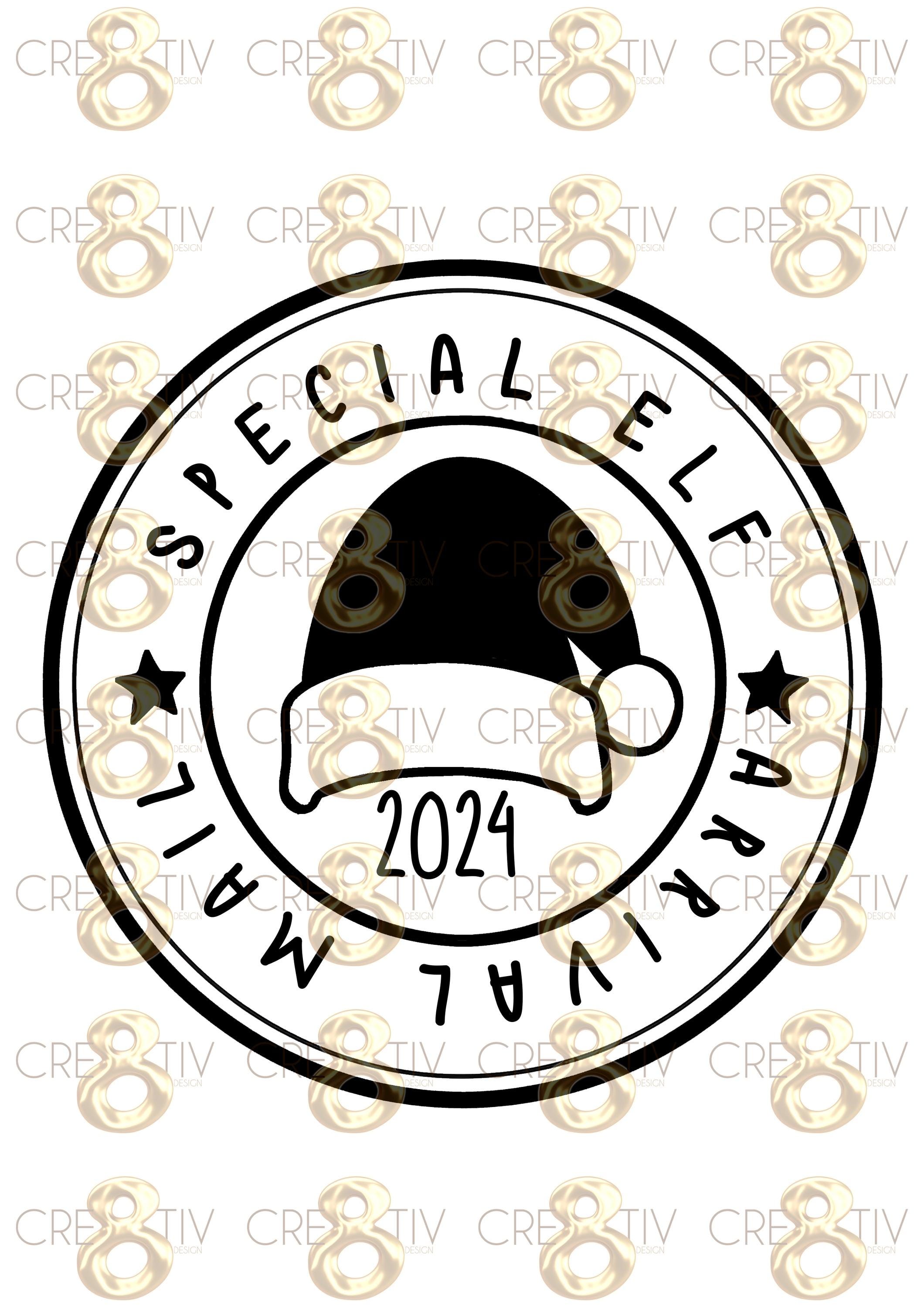 Special Elf Arrival Mail Postage Stamp Sticker/graphic for Cricut ...