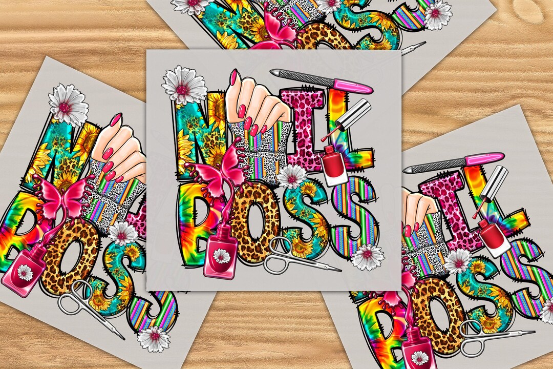 Nail Boss DTF Heat Transfer: Nail Tech, Manicurist Ready for Press - Etsy
