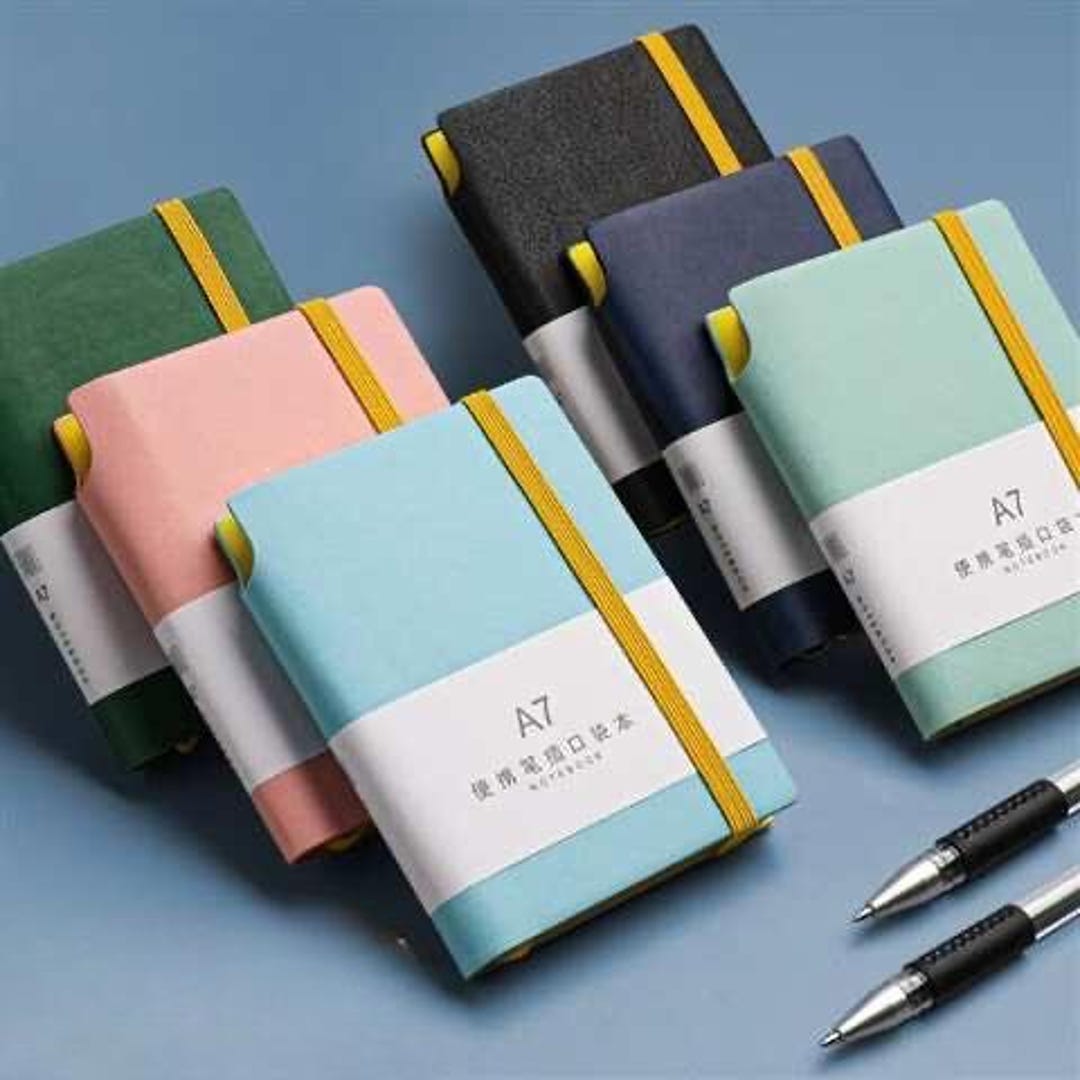 Pocket Notebook Series With Matching Pen - 7 Colours, A6 or A7 ...