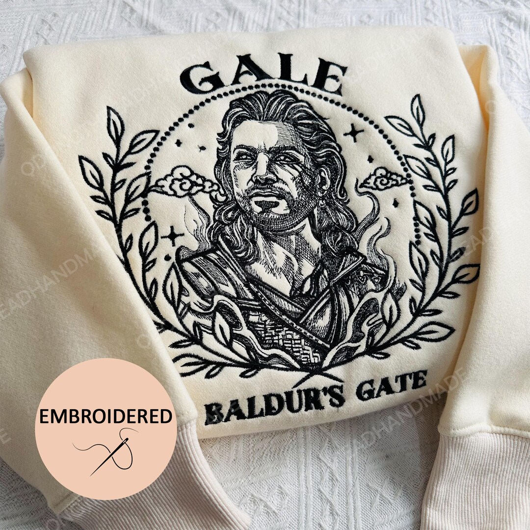 Gale Embroidered Sweatshirt: Baldur's Gate Fan Apparel - Etsy