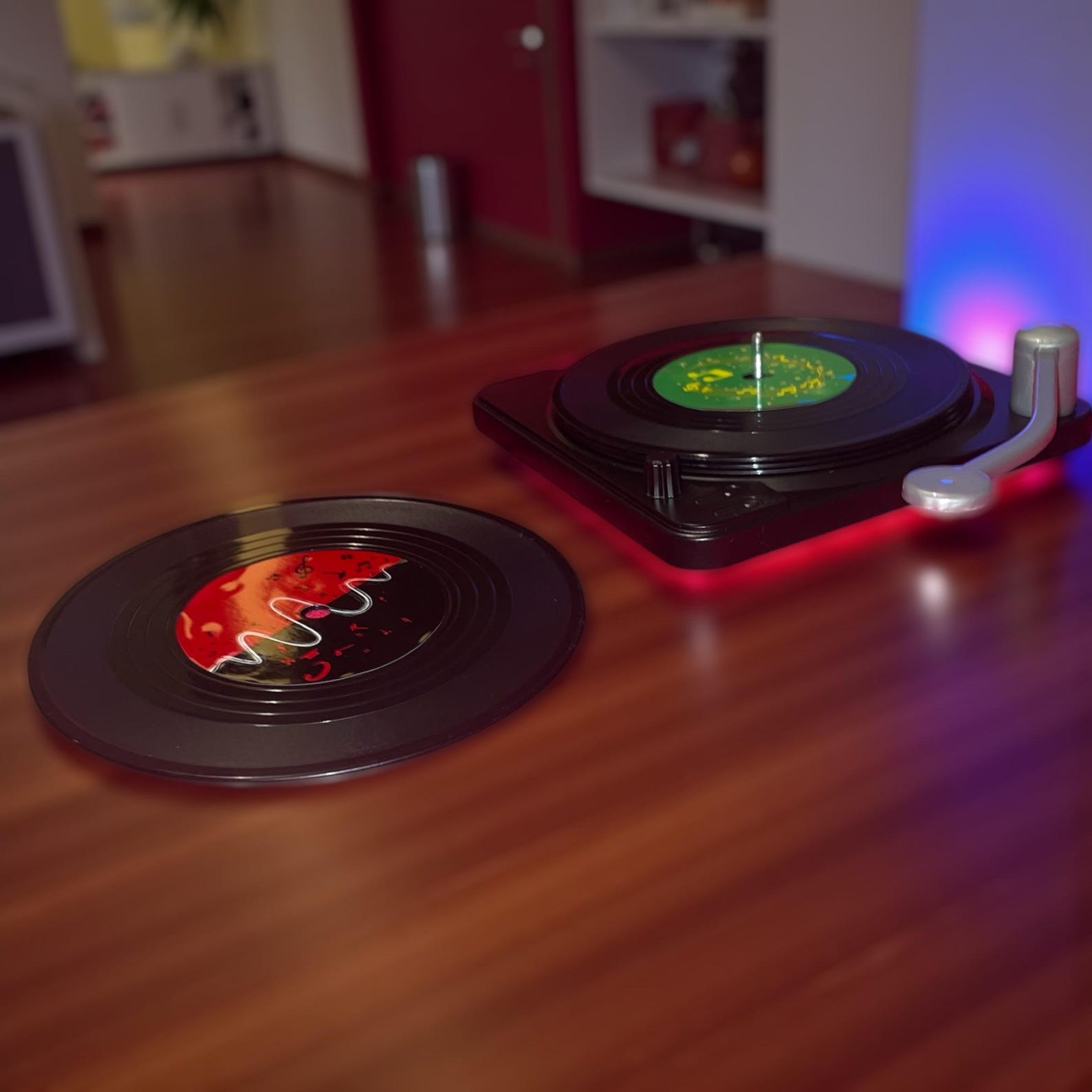 Retro Record Player Coaster Set: Music Lover Gift - Etsy
