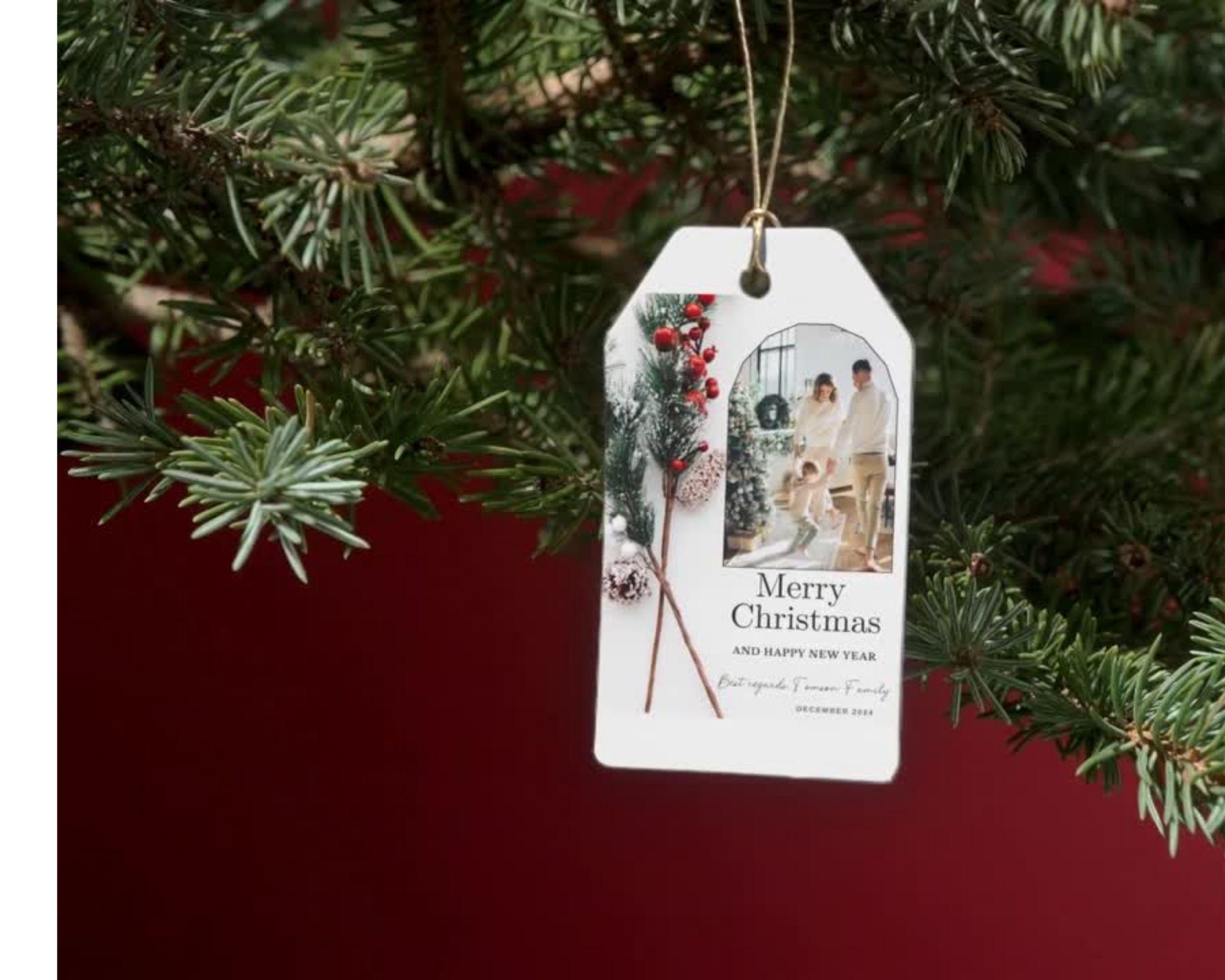 Editable Christmas Greeting Cards – Canva Templates – Customizable ...