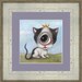 Big Eye Cylops Cat Art Print, Surreal Lowbrow Art, One Eyed Cat, Pop ...