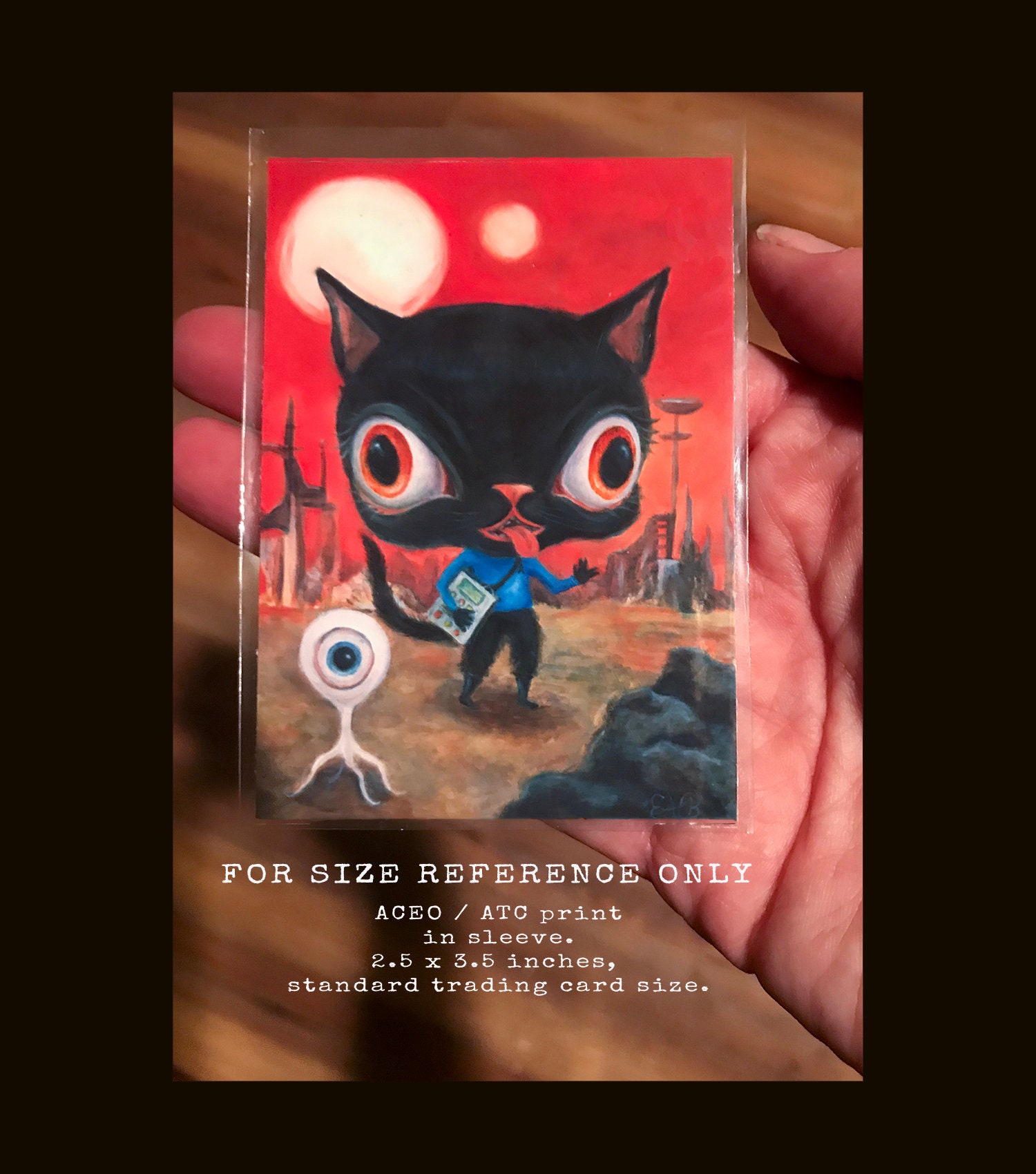 Cute Monster Art Zebra Stripes Cute Halloween Art Lowbrow | Etsy