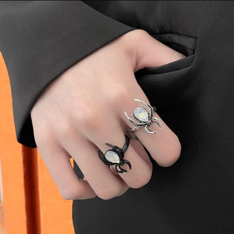 Silver Spider Ring - Etsy