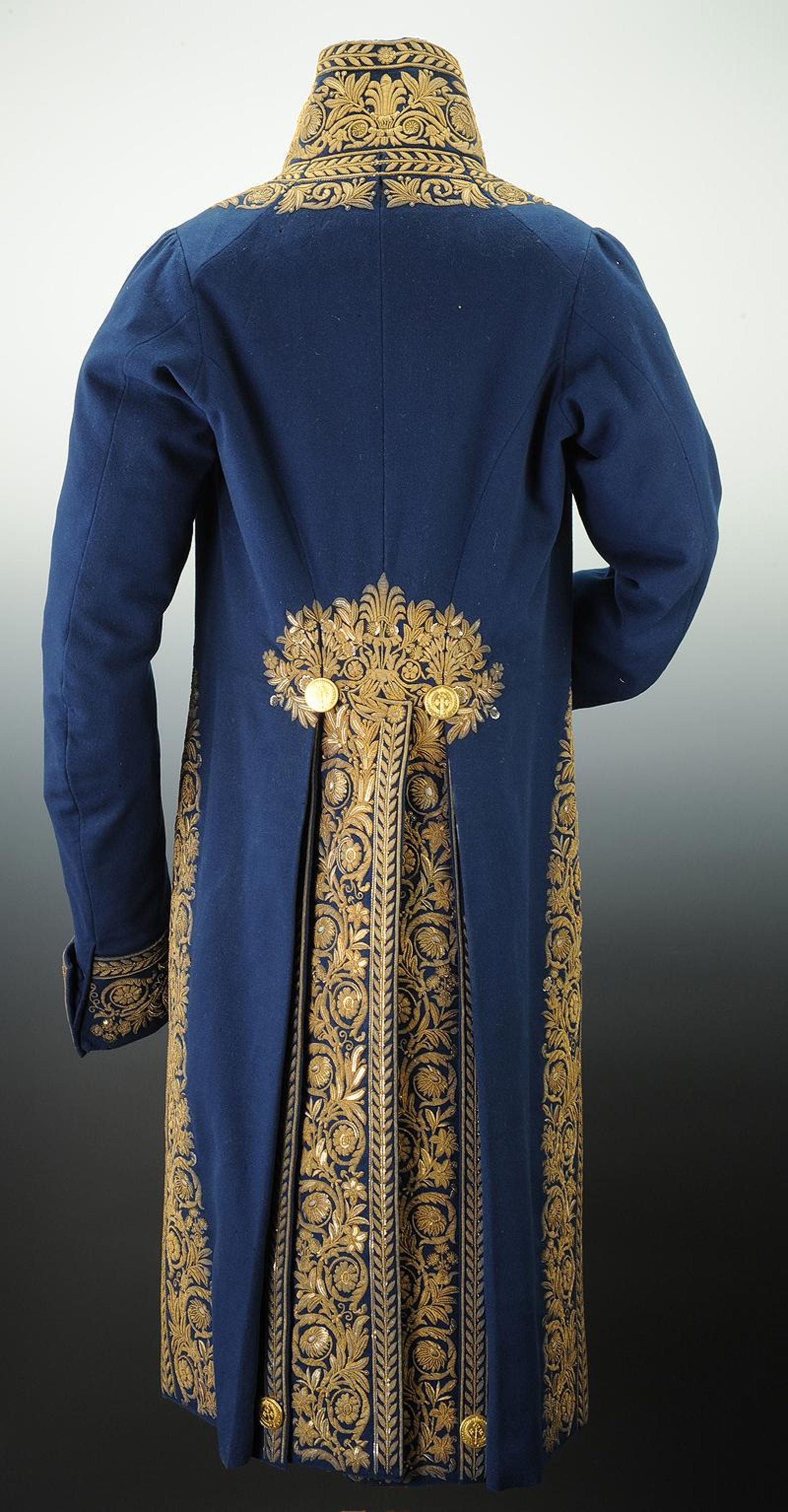 Men Customised Blue Embroidered History Jacket 18th Century Rococo ...