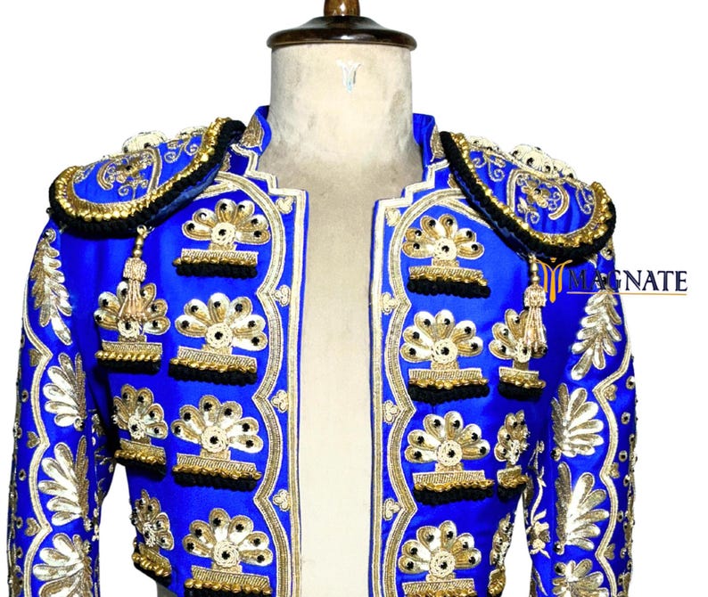 Men's Customized Blue Matador Bolero Jackets Costume Spanish Carnival ...