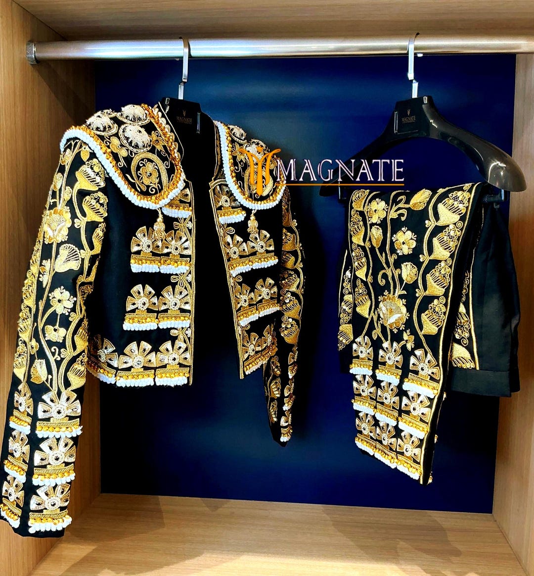 Men Customized Black Matador Bullfighter Costume Spanish Carnival ...