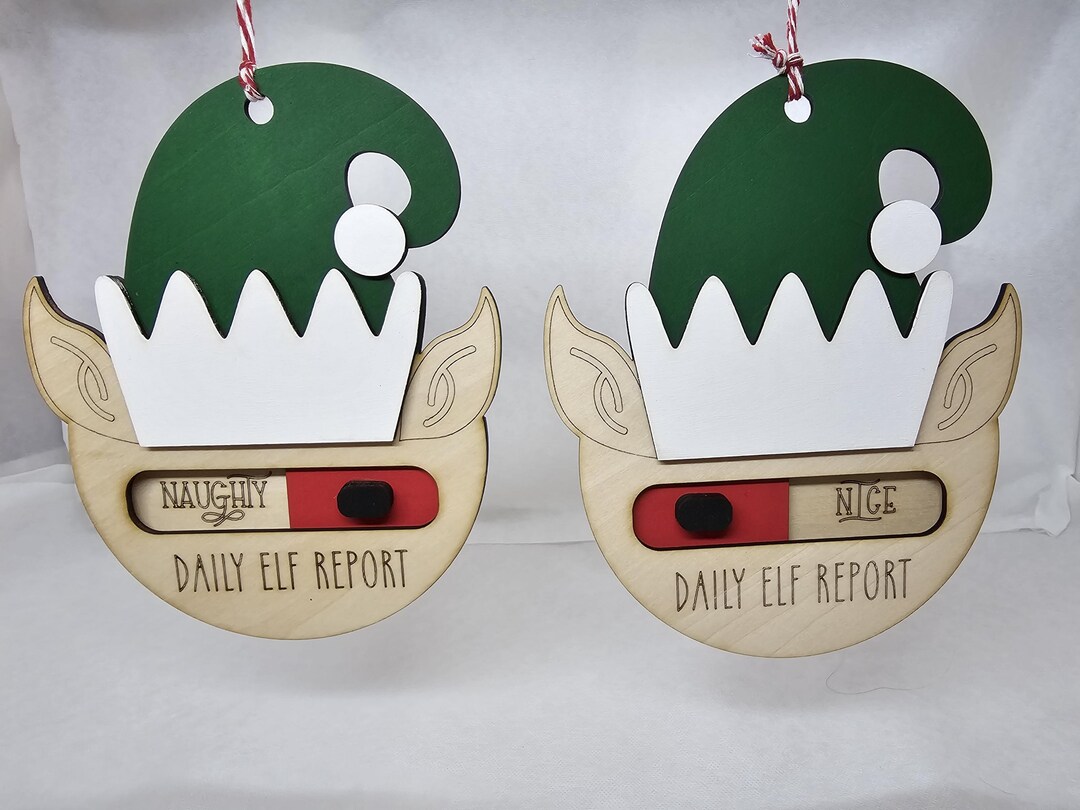 Elf Report Sliding Ornament. New Colors Being Added Weekly. Check Shop ...