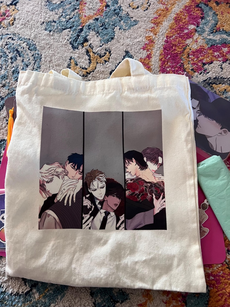 YAOI Mafia Line Tote Bag | Manhwa Fanmerch | Anime Fanart | Gift for BL ...