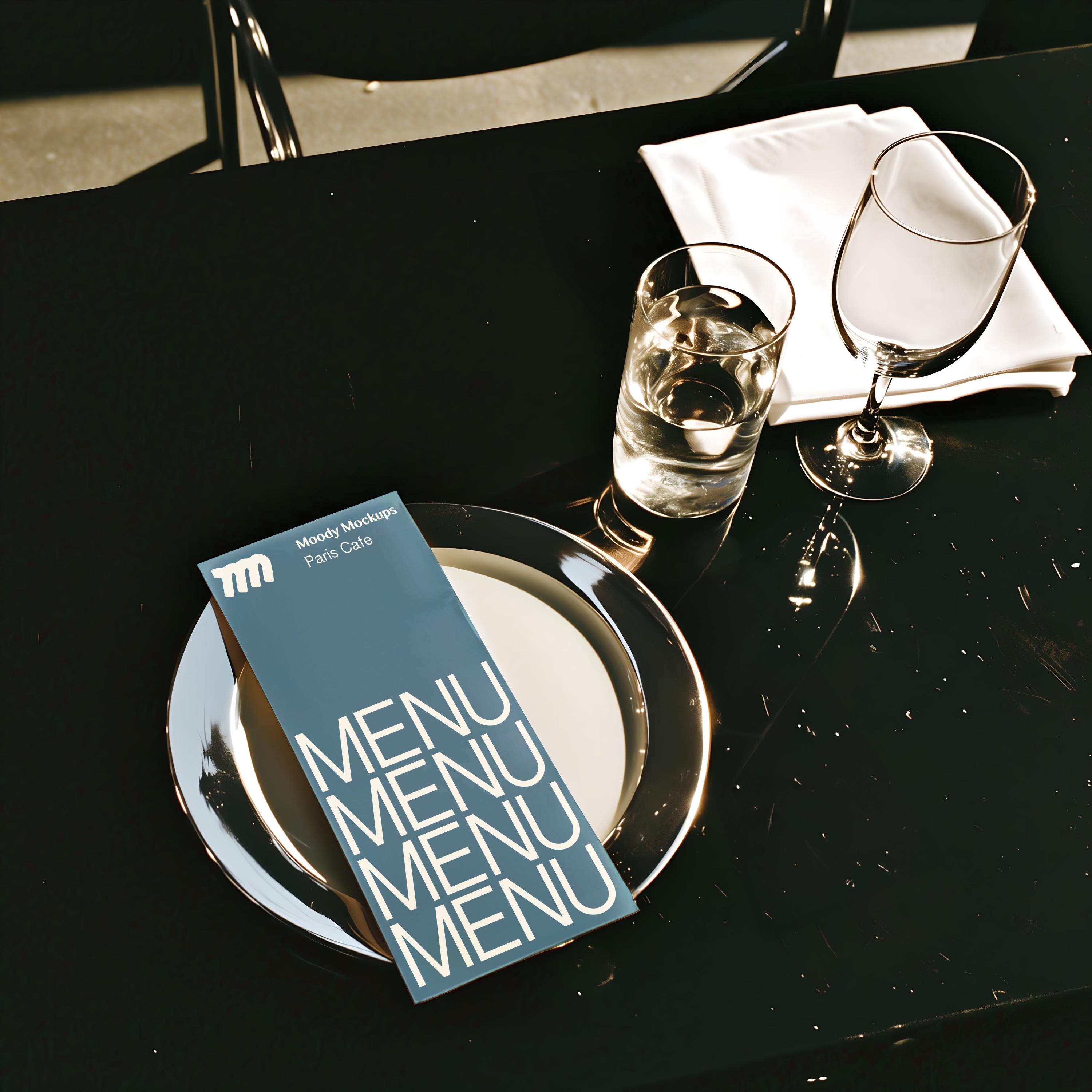 Cafe Menu Mockup for Branding Design | High Resolution 4000x4000 Px PSD ...