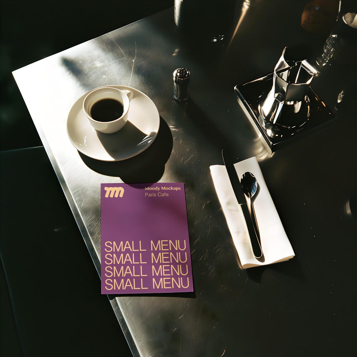 Small Menu Mockup for Branding Design | High Resolution 4000x4000 Px ...