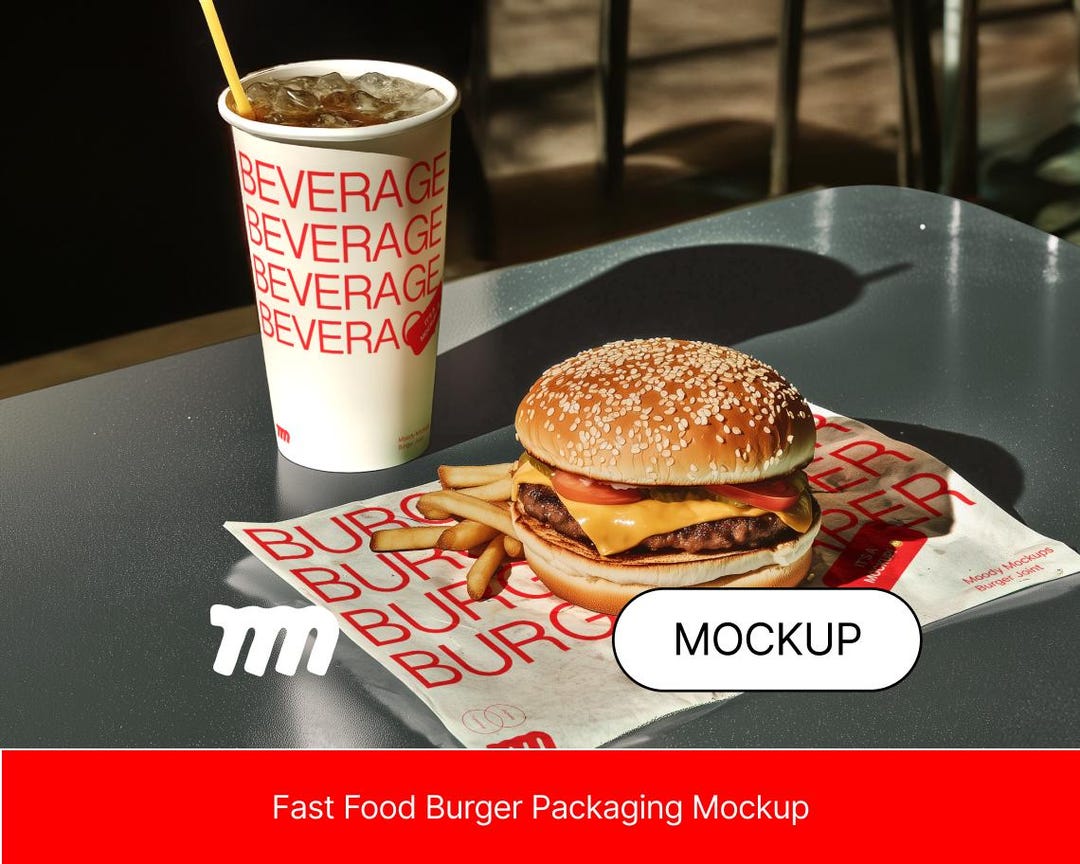 Fast Food Meal Packaging Mockup for Branding Design | High-res 4000 Px ...