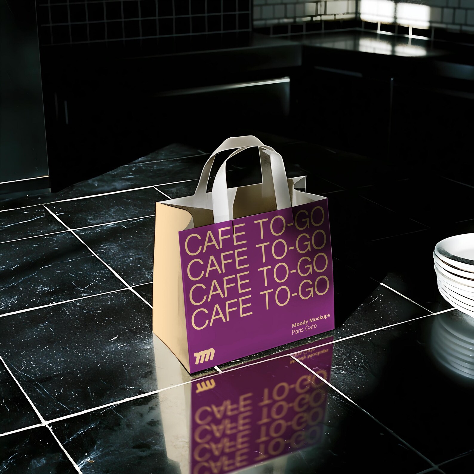 To-go Bag Restaurant Mockup for Branding Design | High Resolution 4000 ...